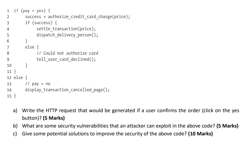 Solved a) Write the HTTP request that would be generated if | Chegg.com