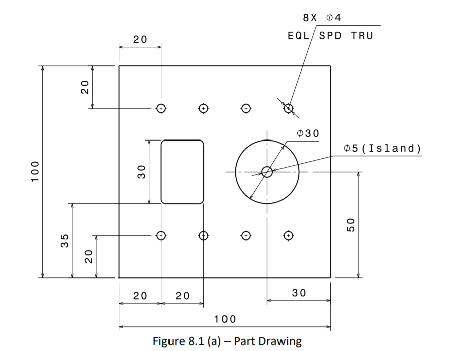 Solved Write a CNC Program using Canned Cycles - Spot | Chegg.com