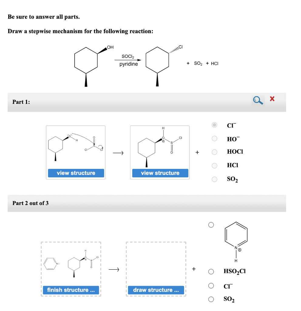 Solved Be sure to answer all parts. Draw a stepwise | Chegg.com