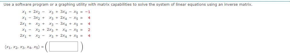 Solved 4 Use a software program or a graphing utility with | Chegg.com