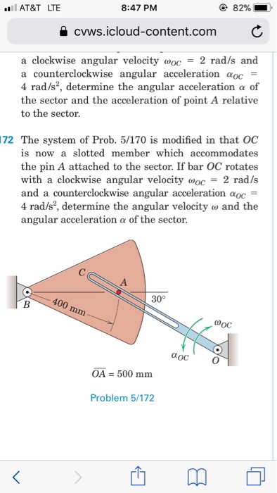 Solved Change angular velocity to 10 rad/sec and change | Chegg.com