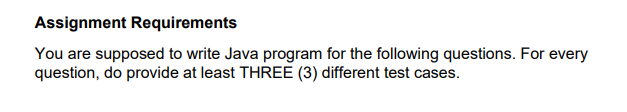 Solved Assignment Requirements You are supposed to write | Chegg.com