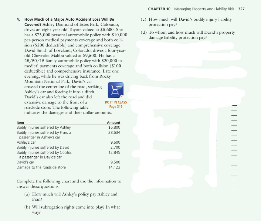 CHAPTER 10 Managing Property and Liability Risk 327 | Chegg.com