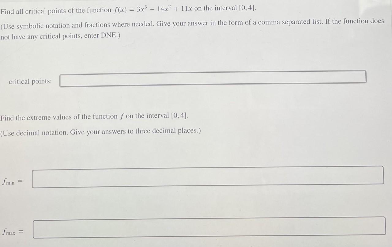 Solved Find all critical points of the function f(x) = 9x + | Chegg.com