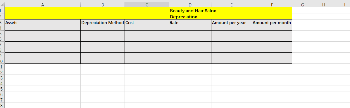 Appendix 1: Beauty and Hair Salon Background Alison | Chegg.com