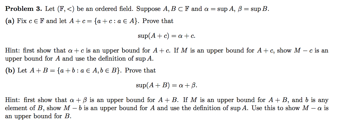 Solved Problem 3. Let (F,