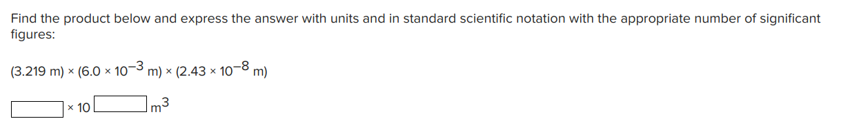 Solved Find the product below and express the answer with | Chegg.com