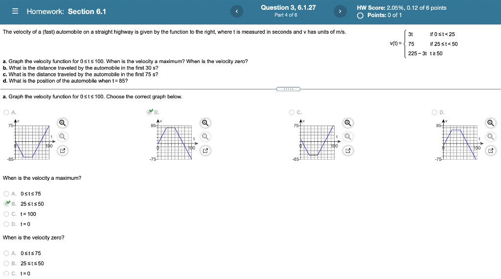 Solved Homework Section 6 1 3 Question 3 6 1 27 Part 4