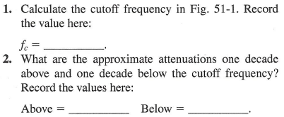 Figure 51-11. Calculate the cutoff frequency in Fig. | Chegg.com