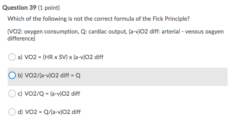 Solved Question 39 (1 point) Which of the following is not | Chegg.com