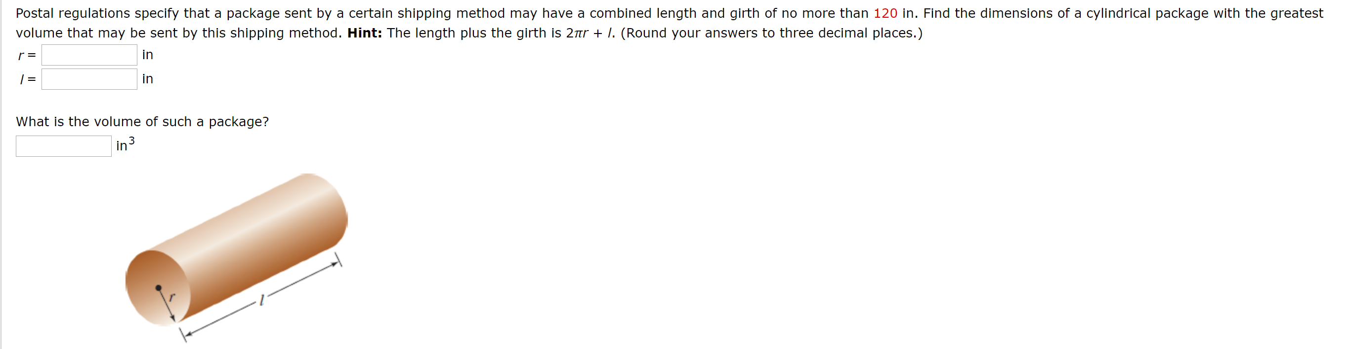 Solved Postal regulations specify that a package sent by a | Chegg.com
