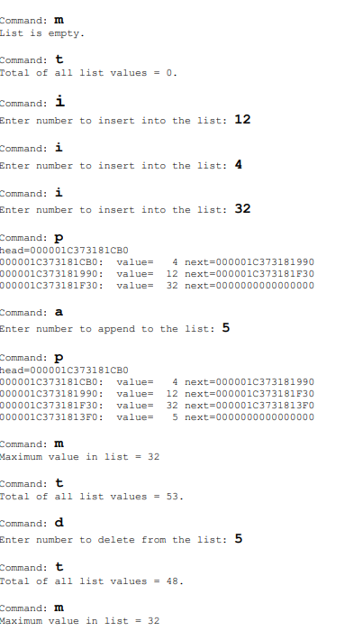 Solved Programming Assignment Create IntList.h and | Chegg.com