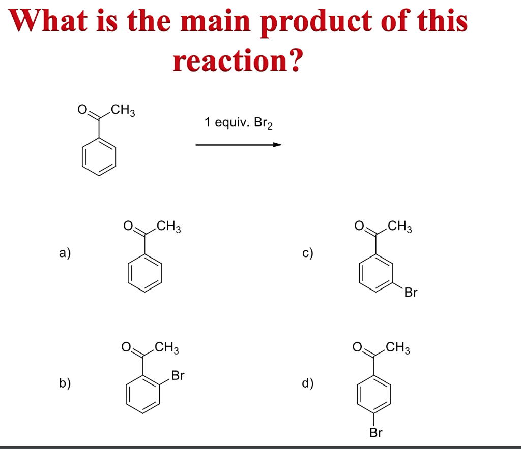 Solved What is the main product of this reaction? OCH3 1 | Chegg.com