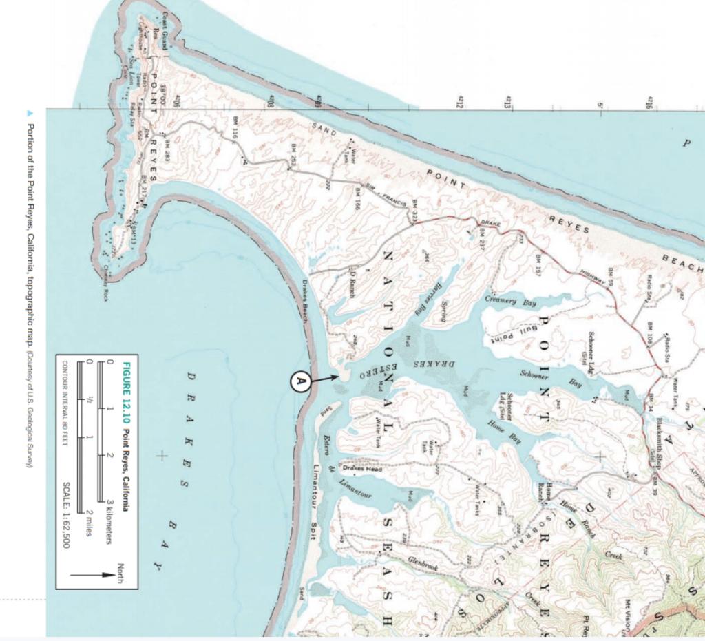 Solved Exercise 12.5B Question 3 What type of shoreline | Chegg.com