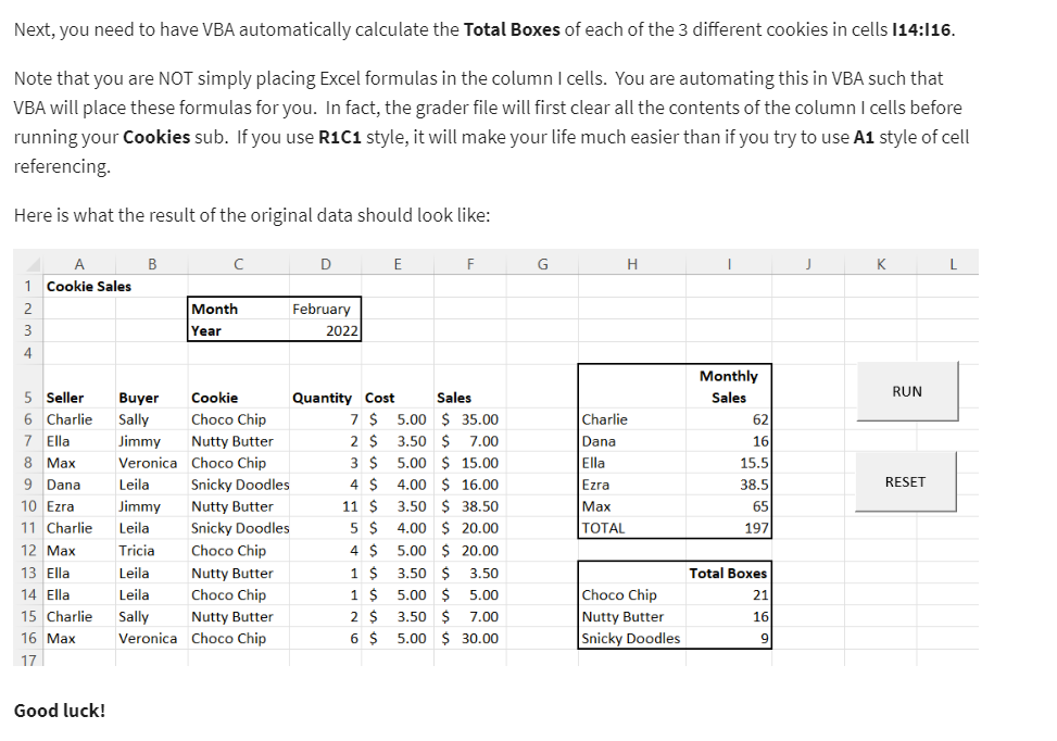For Assignment 6, you are provided a sales sheet for | Chegg.com
