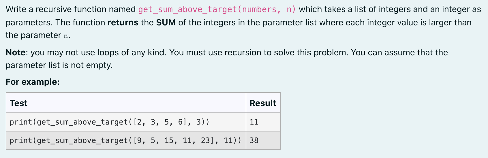 Solved Write a recursive function named | Chegg.com
