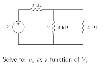 Solved Solve for vo as a function of Vs. | Chegg.com