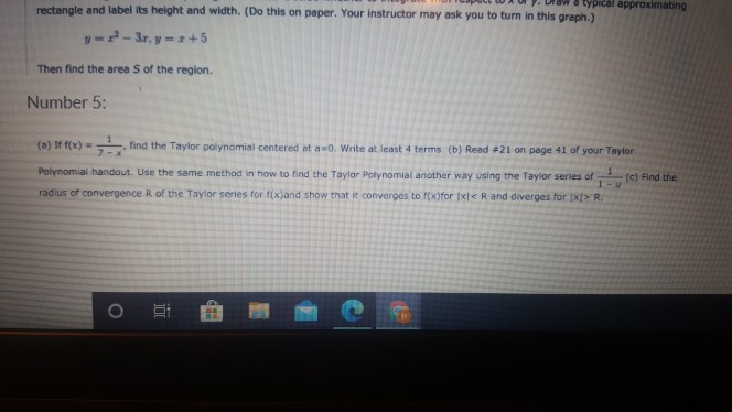Solved - AUDIWypical approximating rectangle and label its | Chegg.com