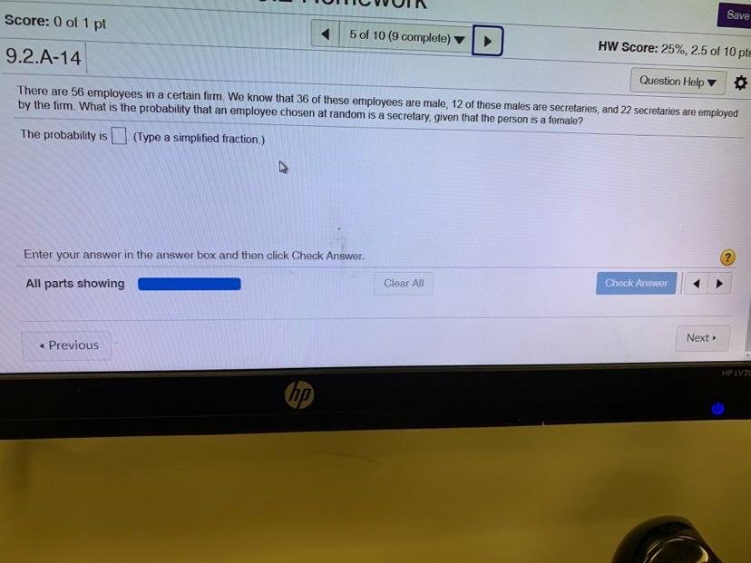 Solved Save Score: 0 of 1 pt 7 of 10 (9 complete) HW Score: | Chegg.com