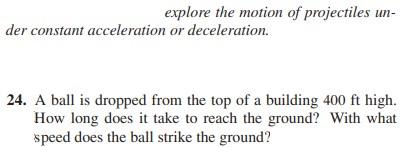 Solved explore the motion of projectiles under constant | Chegg.com
