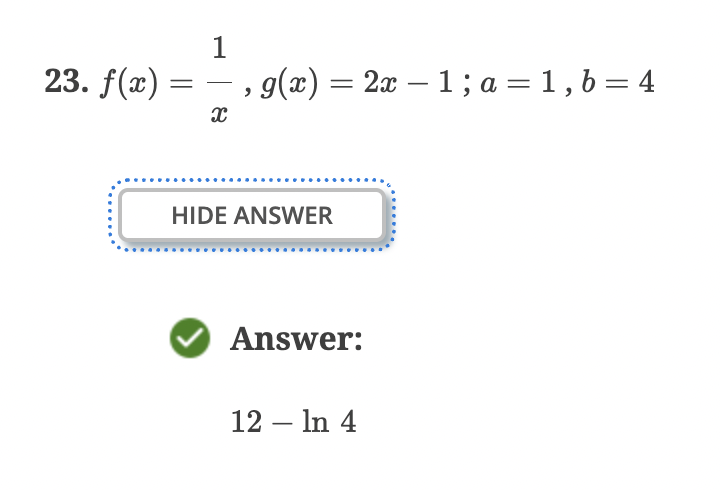 Solved sketch the graphs of the functions f and g , and find | Chegg.com