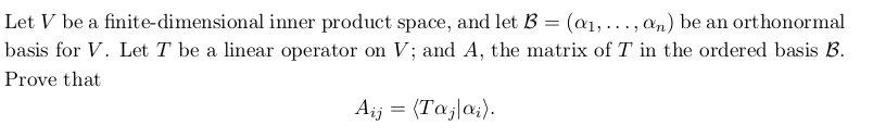Solved Let V be a finite-dimensional inner product space, | Chegg.com