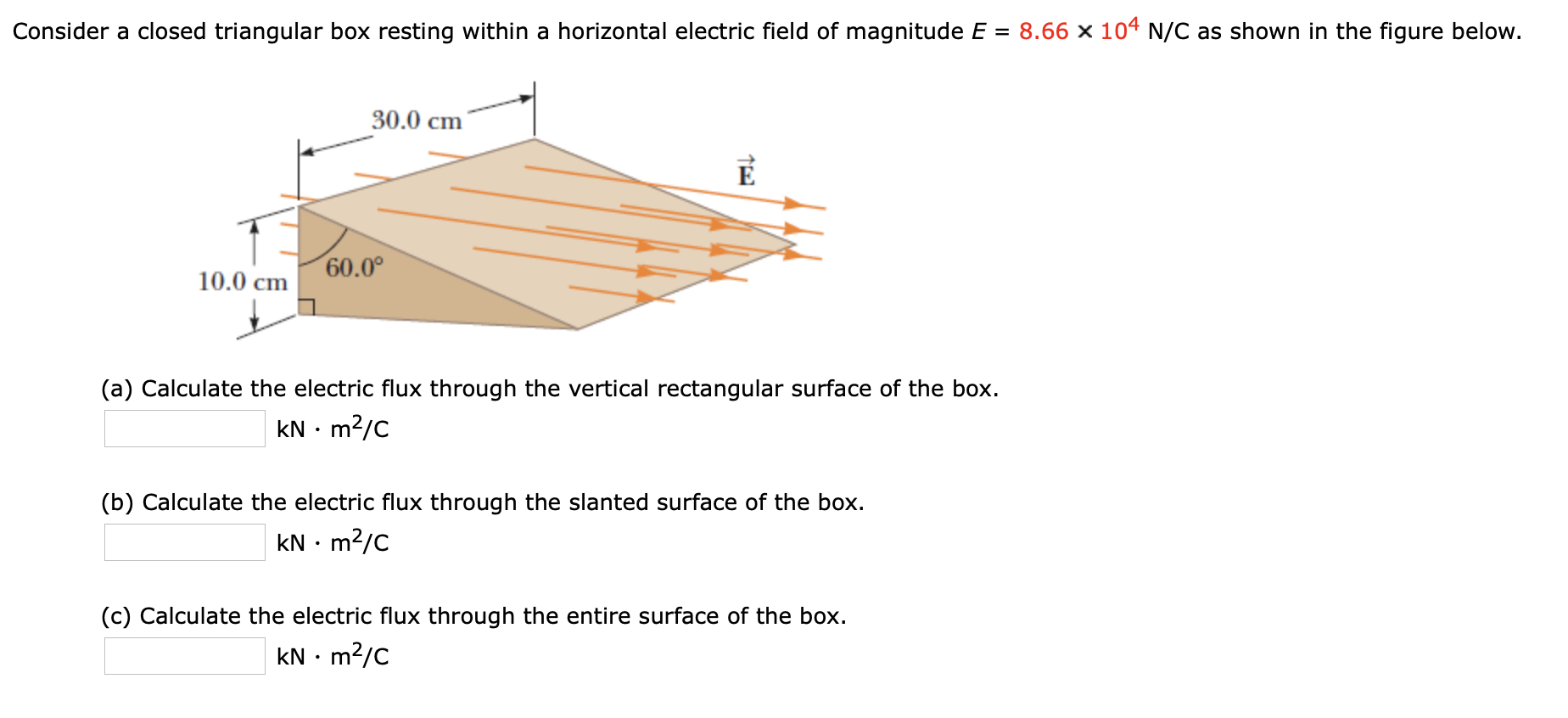 Solved Consider a closed triangular box resting within a | Chegg.com