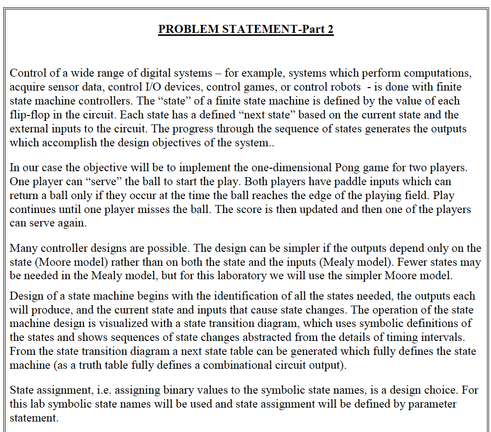 PROBLEM STATEMENT-Part 2 Control of a wide range of | Chegg.com