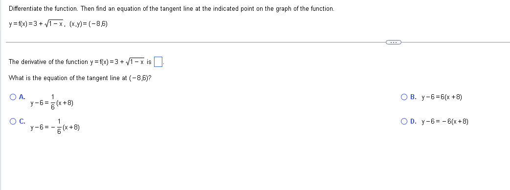 Solved Differentiate the function. Then find an equation of | Chegg.com