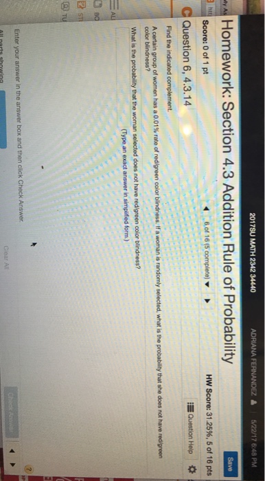 Solved Find the indicated complement. A certain group of | Chegg.com
