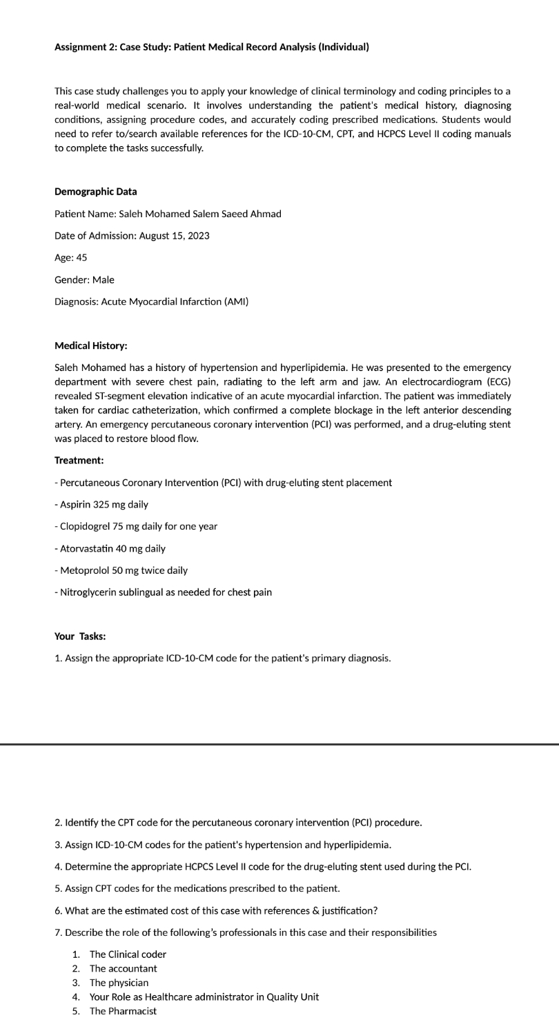 Solved This case study challenges you to apply your | Chegg.com