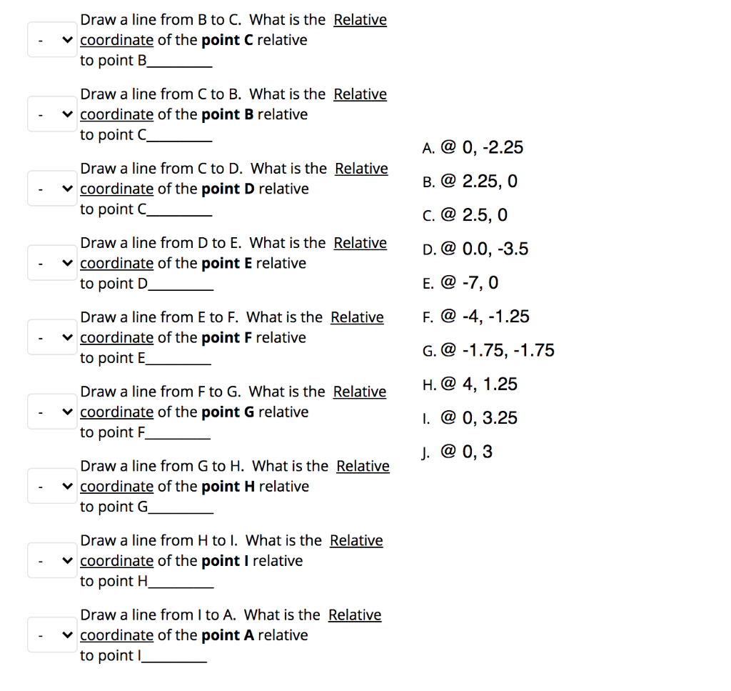 Solved QUESTION 1 Please find correct Relative Cartesian | Chegg.com