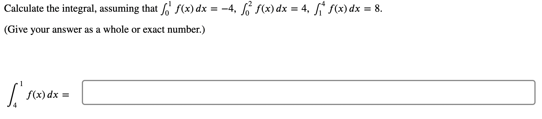 Solved Calculate the integral, assuming that | Chegg.com