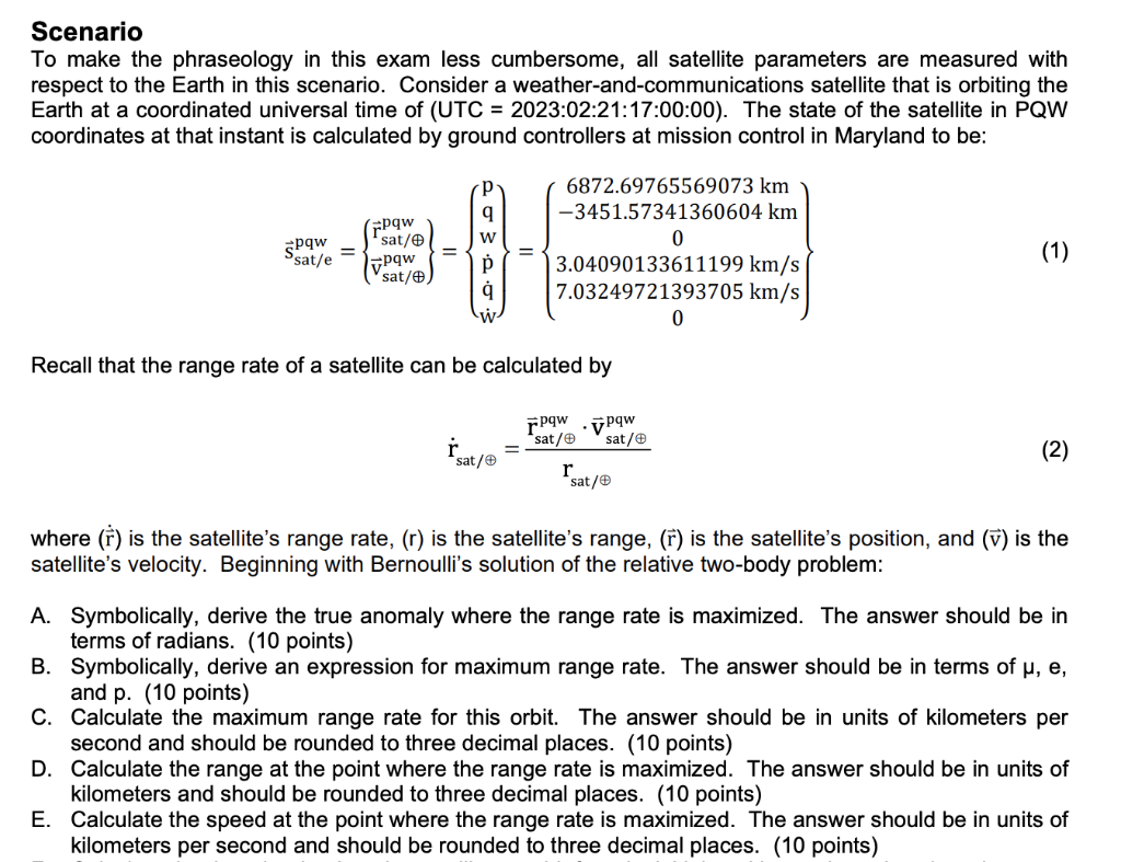 Solved Scenario To make the phraseology in this exam less | Chegg.com