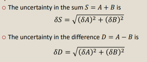 Solved How do we combine uncertainties in physics? I was | Chegg.com
