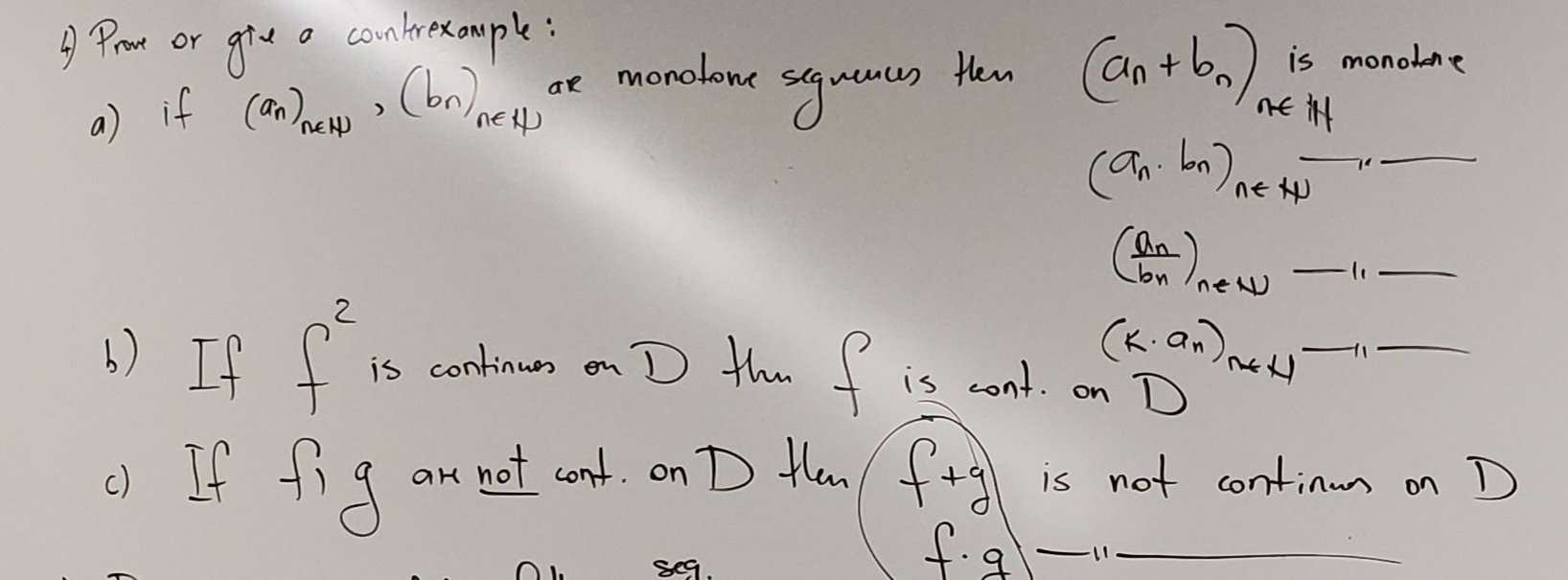 Solved 4) Prove or give a counterexample: a) if Conan (boots | Chegg.com