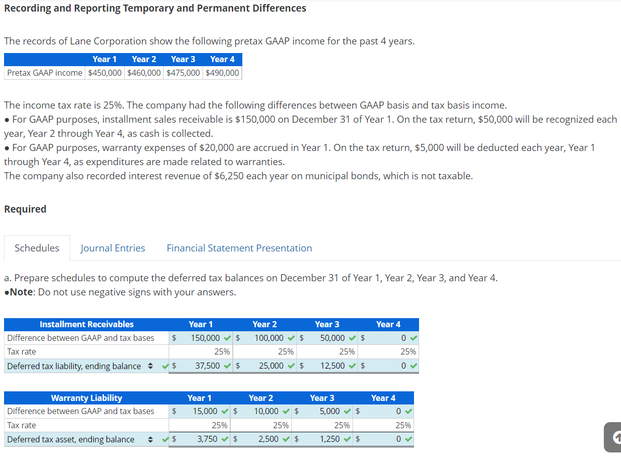Recording and Reporting Temporary and Permanent | Chegg.com