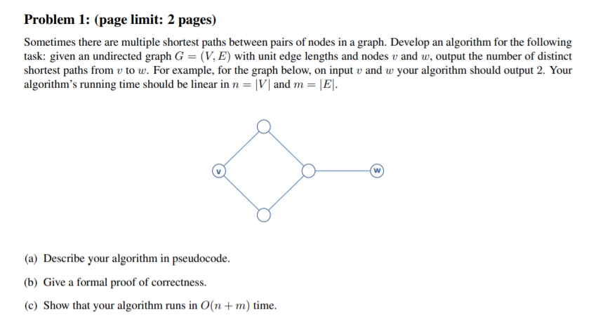 Problem 1: (page limit: 2 pages) Sometimes there are | Chegg.com