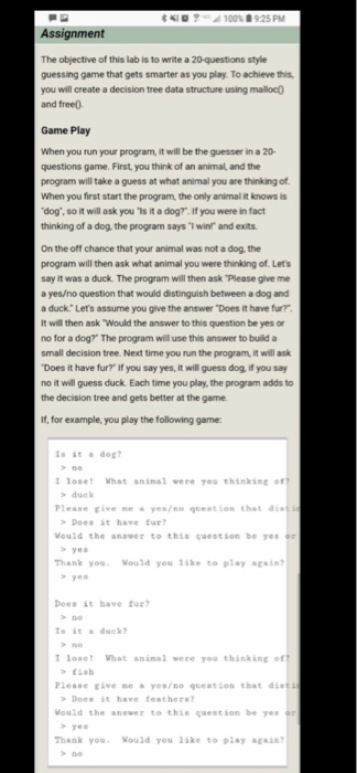 Assignment The objective of this lab is to write a | Chegg.com