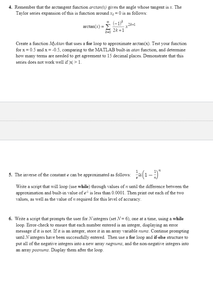 ENGR 5 MATLAB Homework Assignment Open a new | Chegg.com
