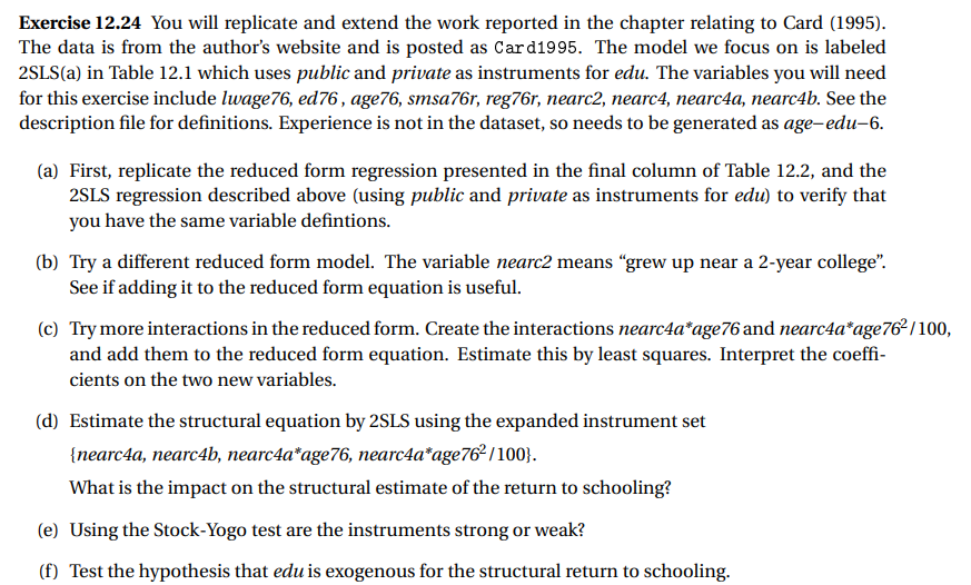 Always use heteroskedasticity-robust standard errors | Chegg.com