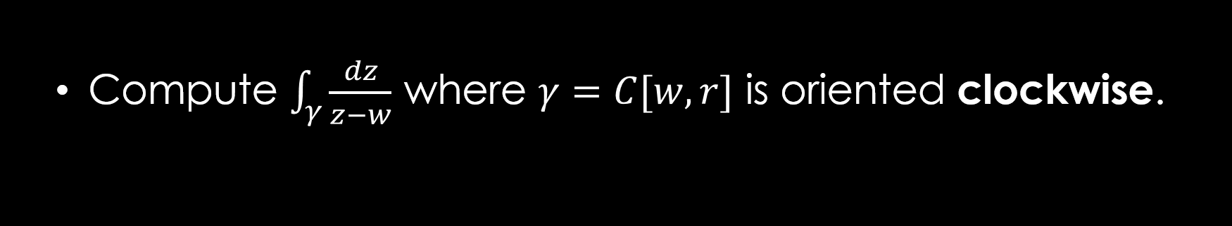 Solved Compute Syz-w dz where y = C[w,r] is oriented | Chegg.com