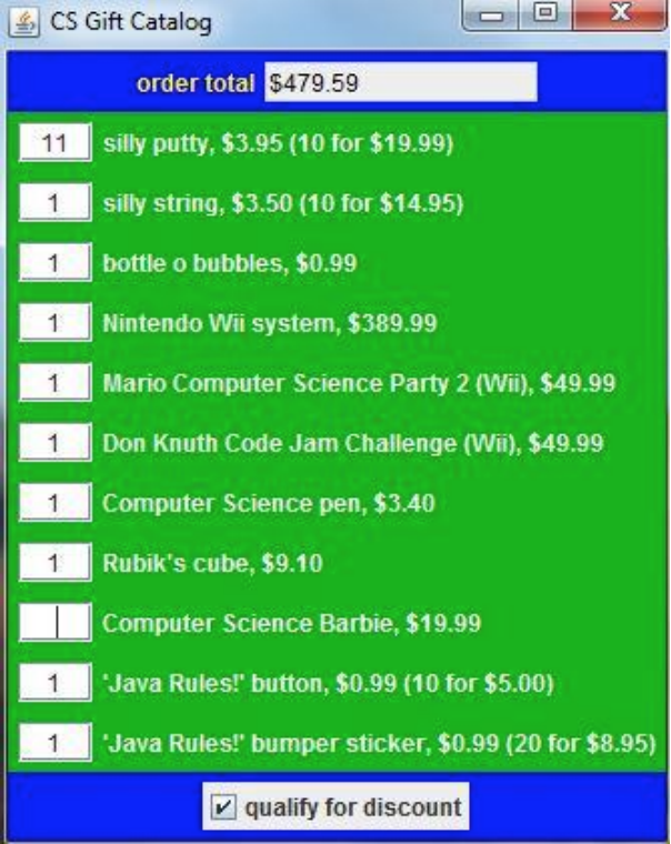 Solved Shopping Cart, Programming Project #1. You are to | Chegg.com