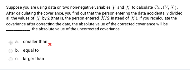 Solved Suppose you are using data on two non-negative | Chegg.com