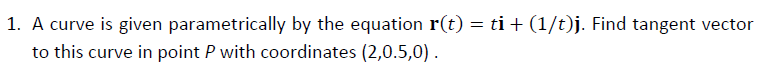 Solved A curve is given parametrically by the equation | Chegg.com