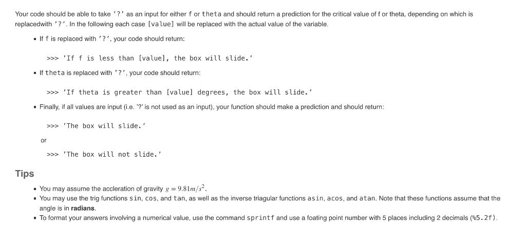 Use matlab and the test codes are below to test | Chegg.com