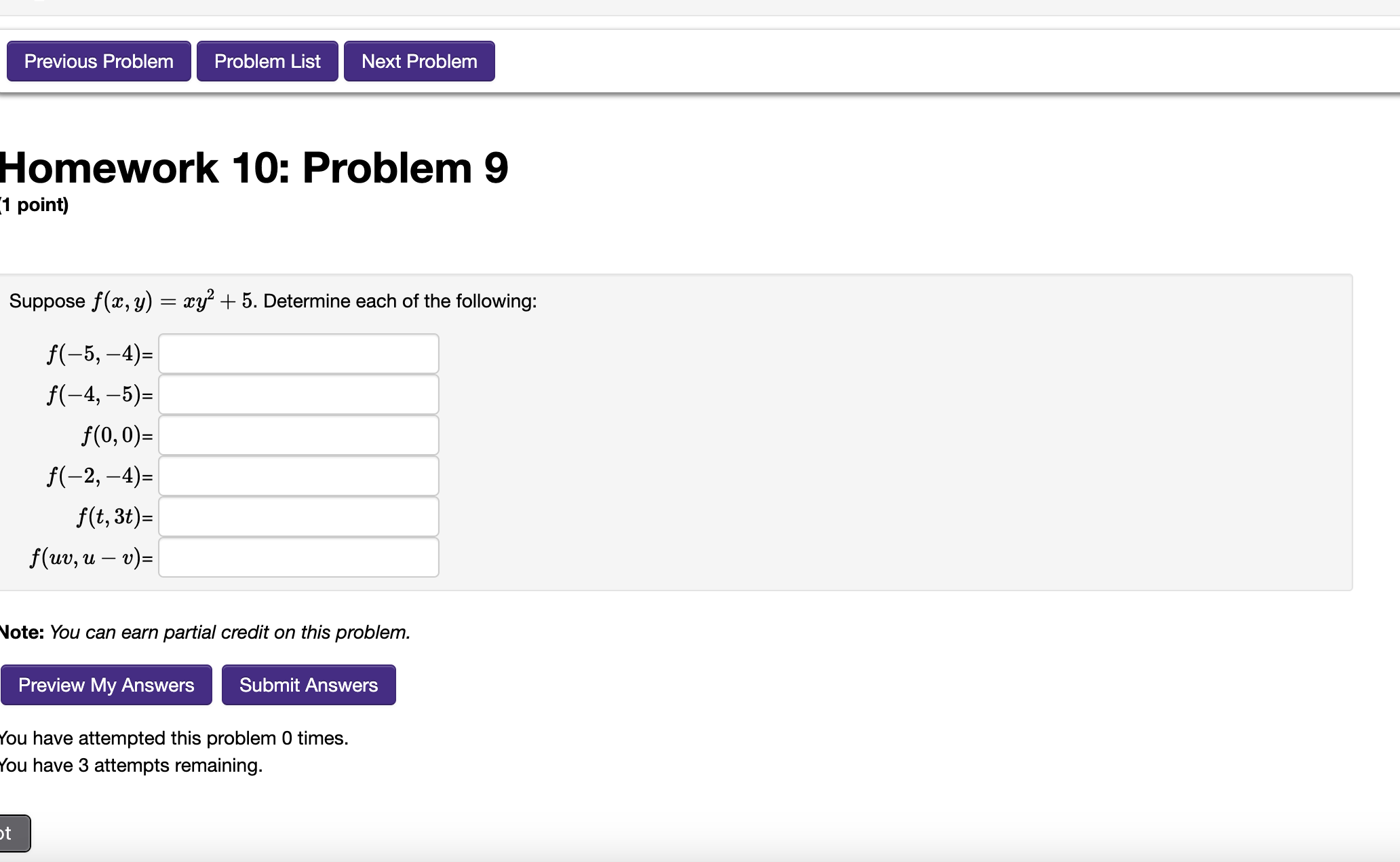 Solved Homework 10: Problem 9 (1 point) Suppose | Chegg.com