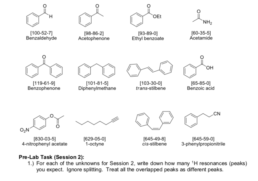 Solved NH2 [100-52-7] Benzaldehyde 98-86-2] Acetophenone | Chegg.com