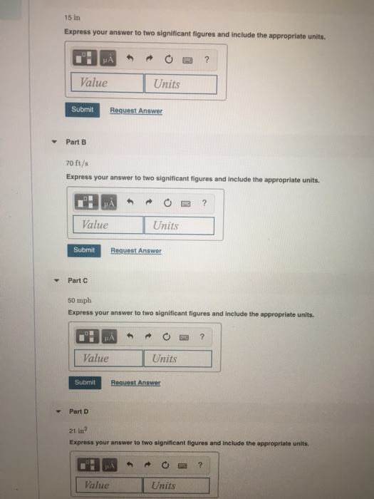 Solved 15 in Express your answer to two significant figures | Chegg.com