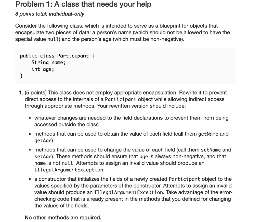 Solved Problem 1: A class that needs your help 8 points | Chegg.com